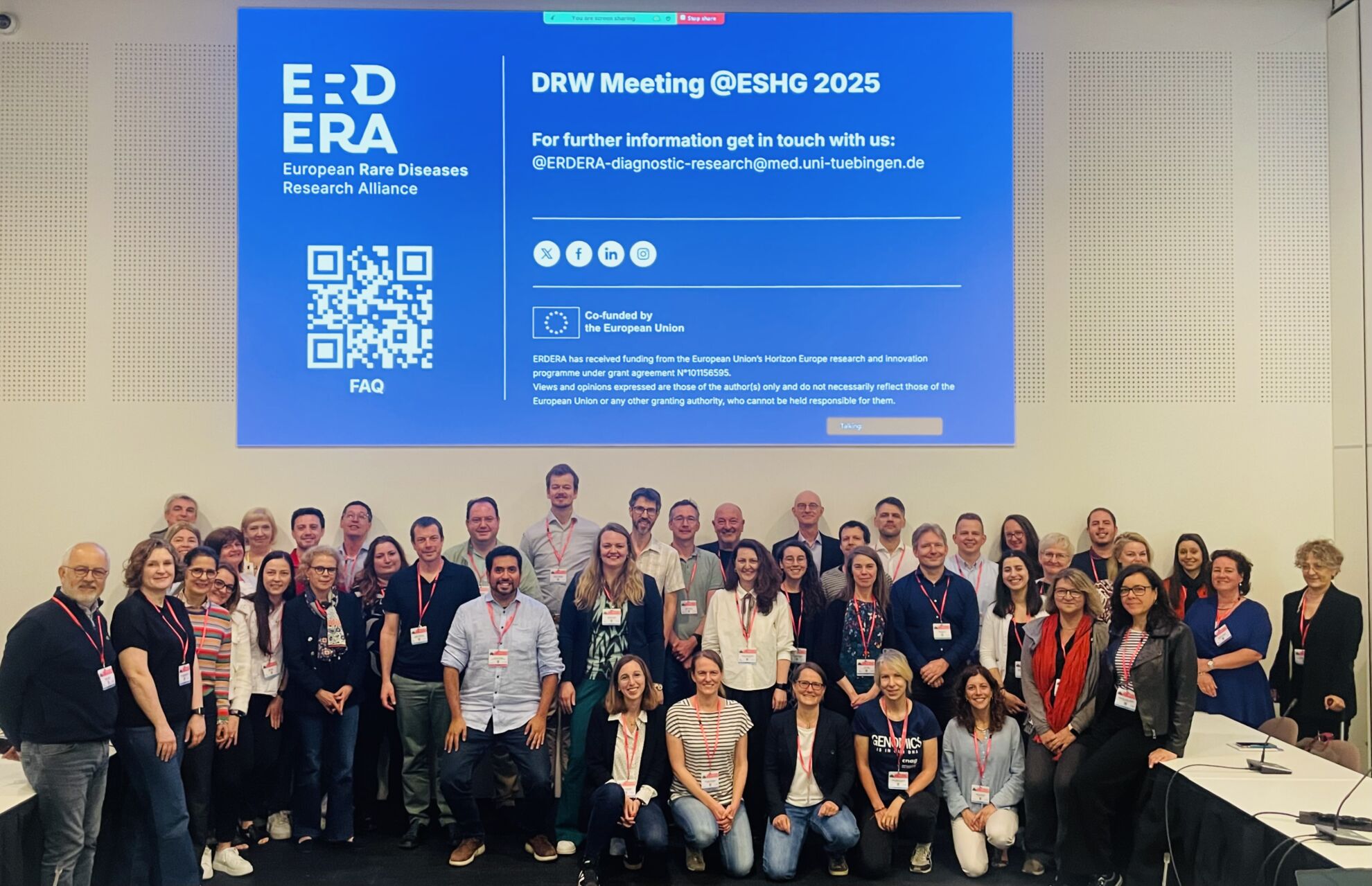 ERDERA diagnostics research task force showcases impact and ambition at ESHG 2025 - ERDERA